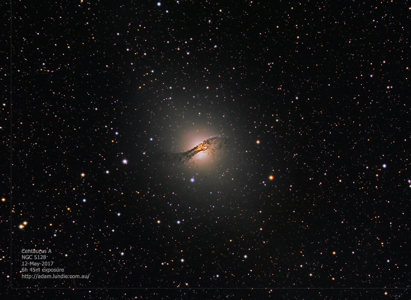Centaurus A - Adam Lundie - Eatons Hill Observatory