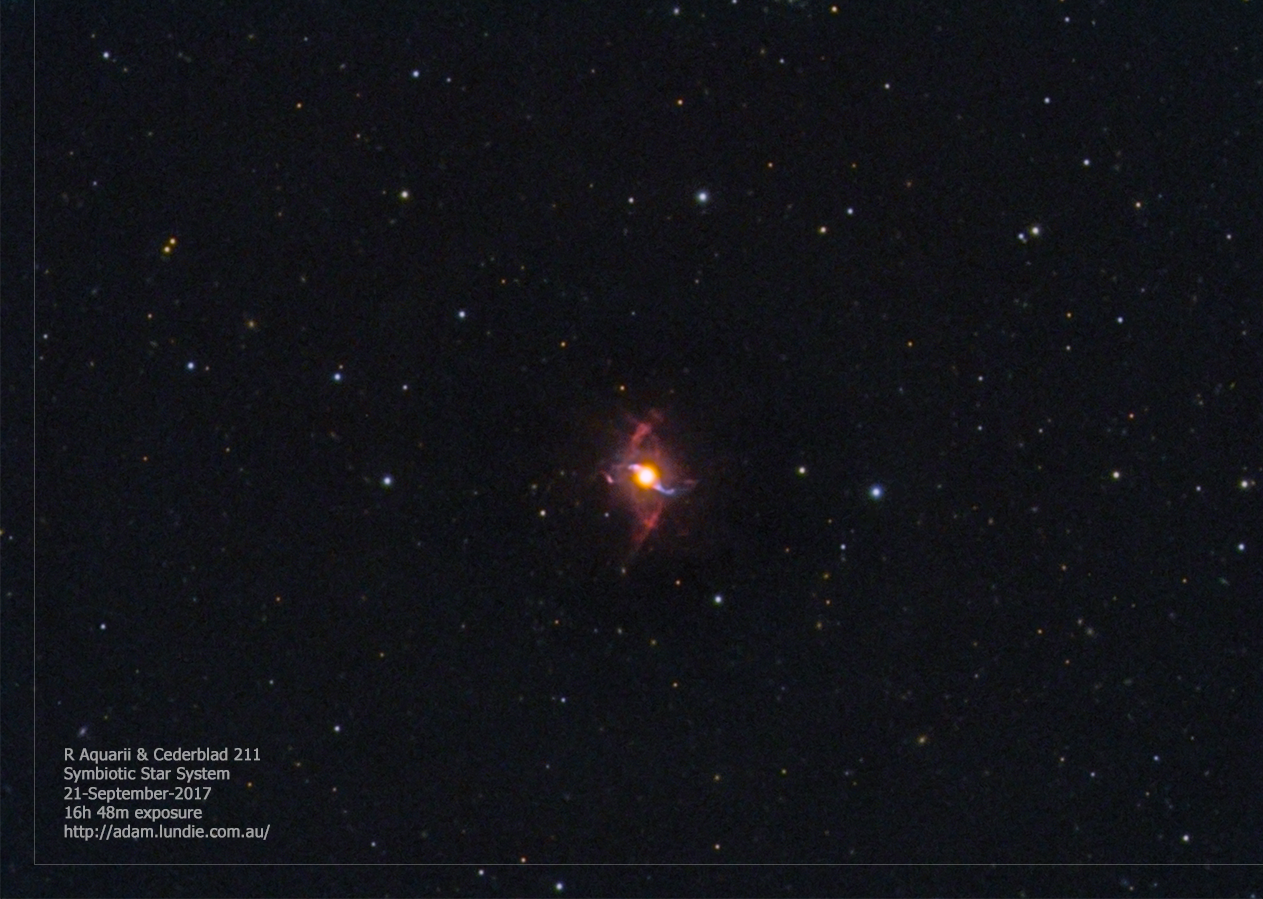 Symbiotic Star System R Aquarii - Adam Lundie - Eatons Hill Observatory